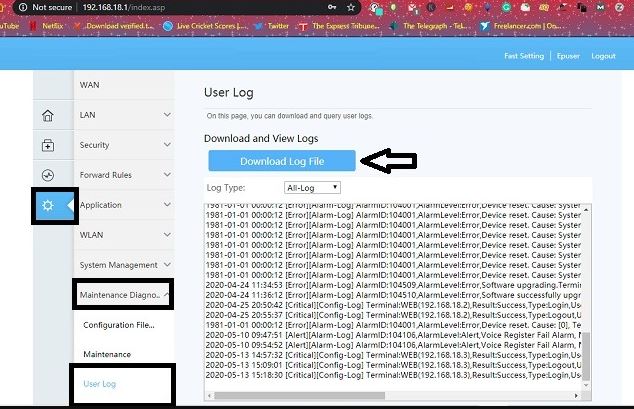 Diev a Go Sedlo How To See Websites Visited From Router Mol Vla sk Orech Kor ule